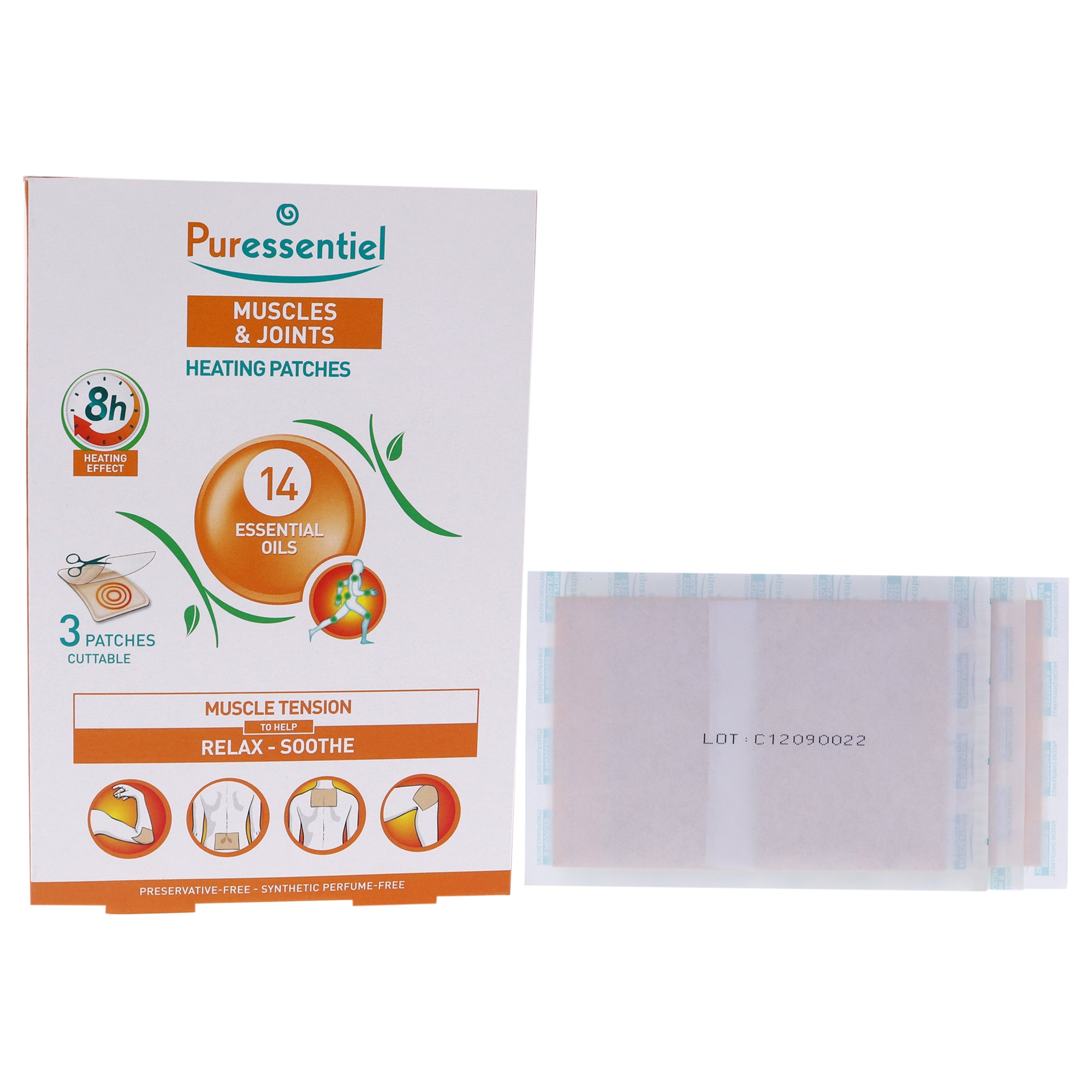Muscles and Joints Heating Patches by Puressentiel for Unisex - 3 Pc ...
