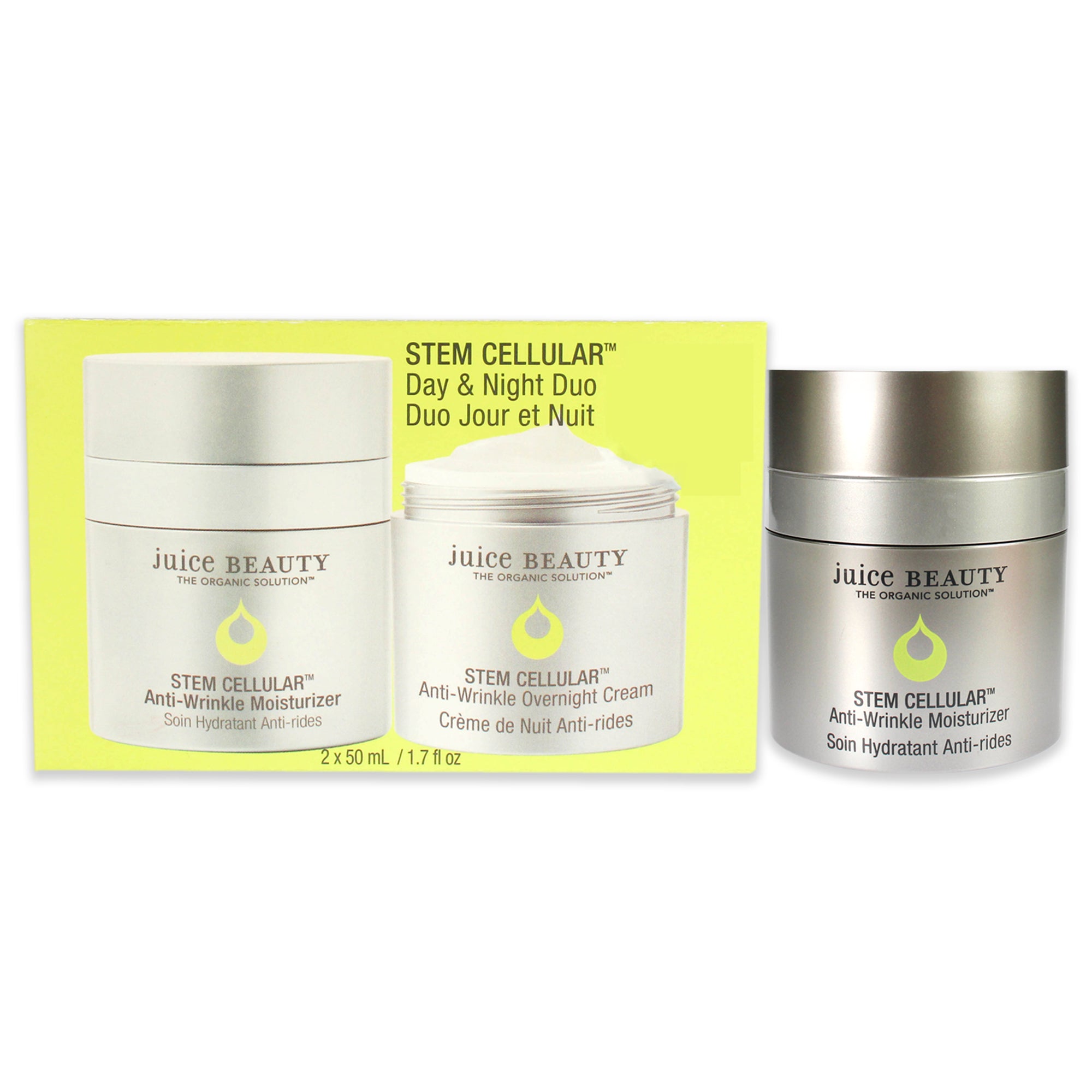 Stem Cellular Anti-Wrinkle Face Moisturizer Duo by Juice Beauty for ...