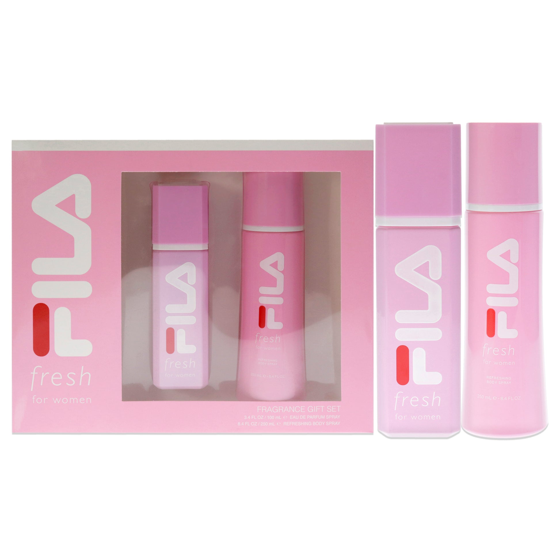 Fila Fresh by Fila for Women - 2 Pc Gift Set 3.4oz EDP Spray, 8.4oz Bo