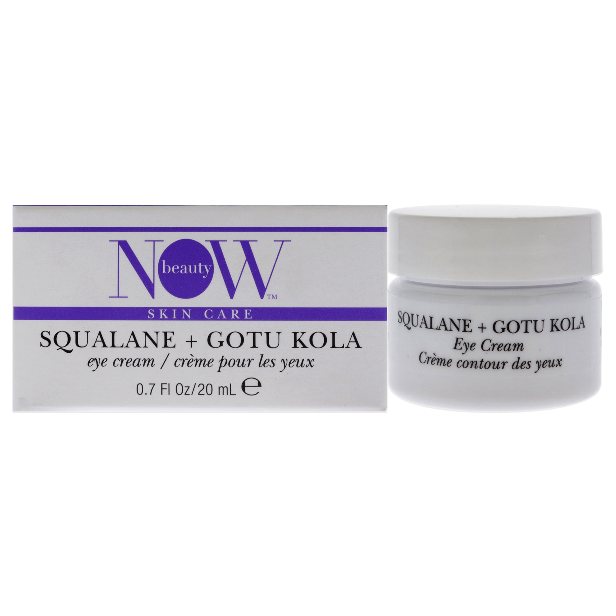 Squalane Plus Gotu Kola Eye Cream by NOW Beauty for Unisex - 0.7 oz Cr