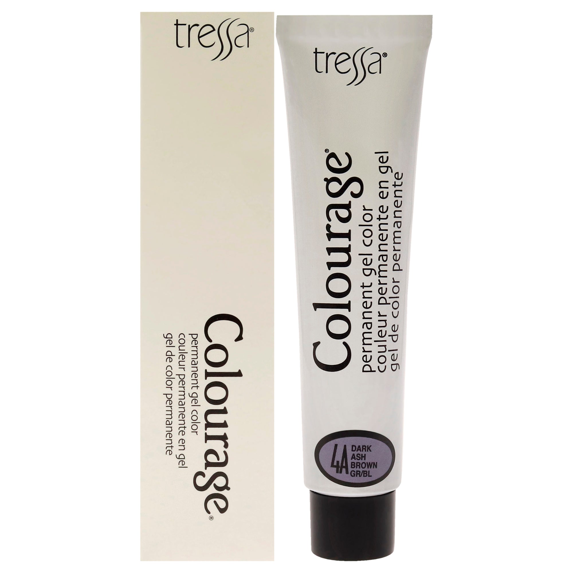 Colourage Permanent Gel Color - 4A Dark Ash Brown by Tressa for Unisex