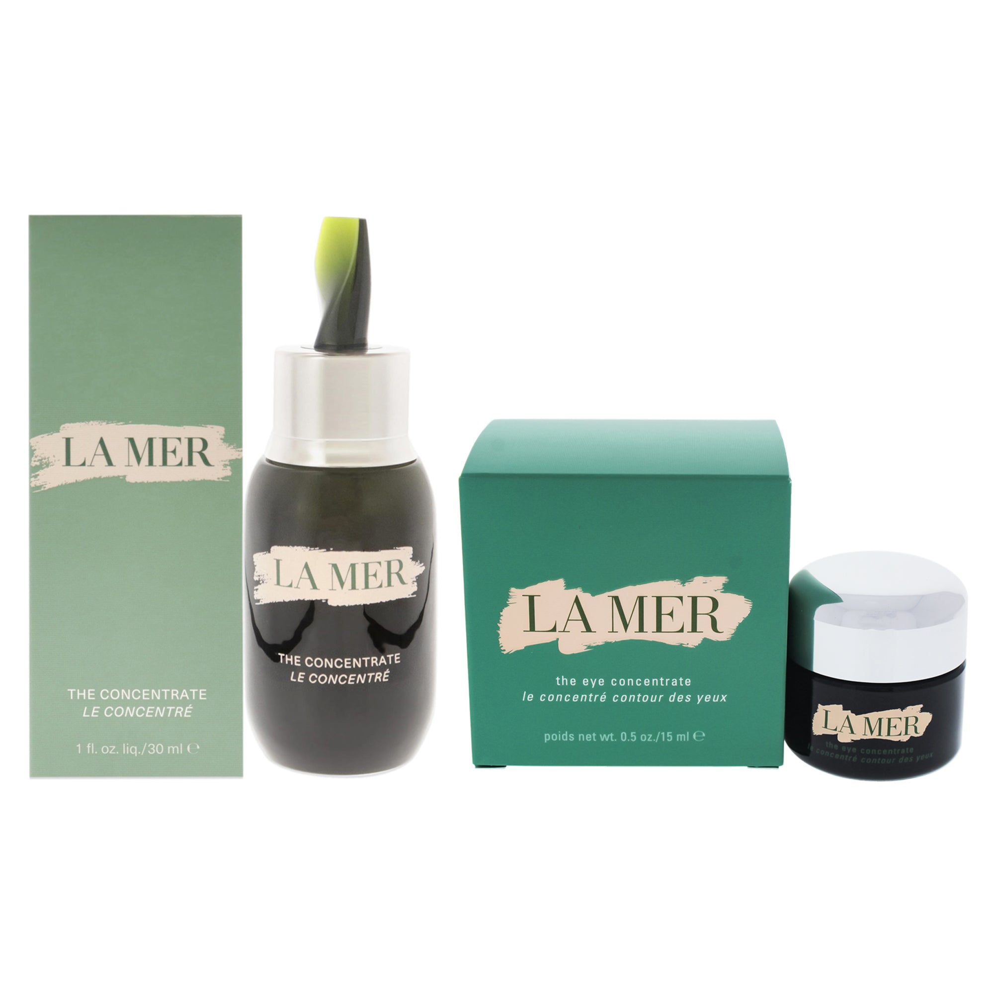 La Mer Kit by La Mer for Unisex - 2 Pc Kit 1 oz The Concentrate, 0.5oz