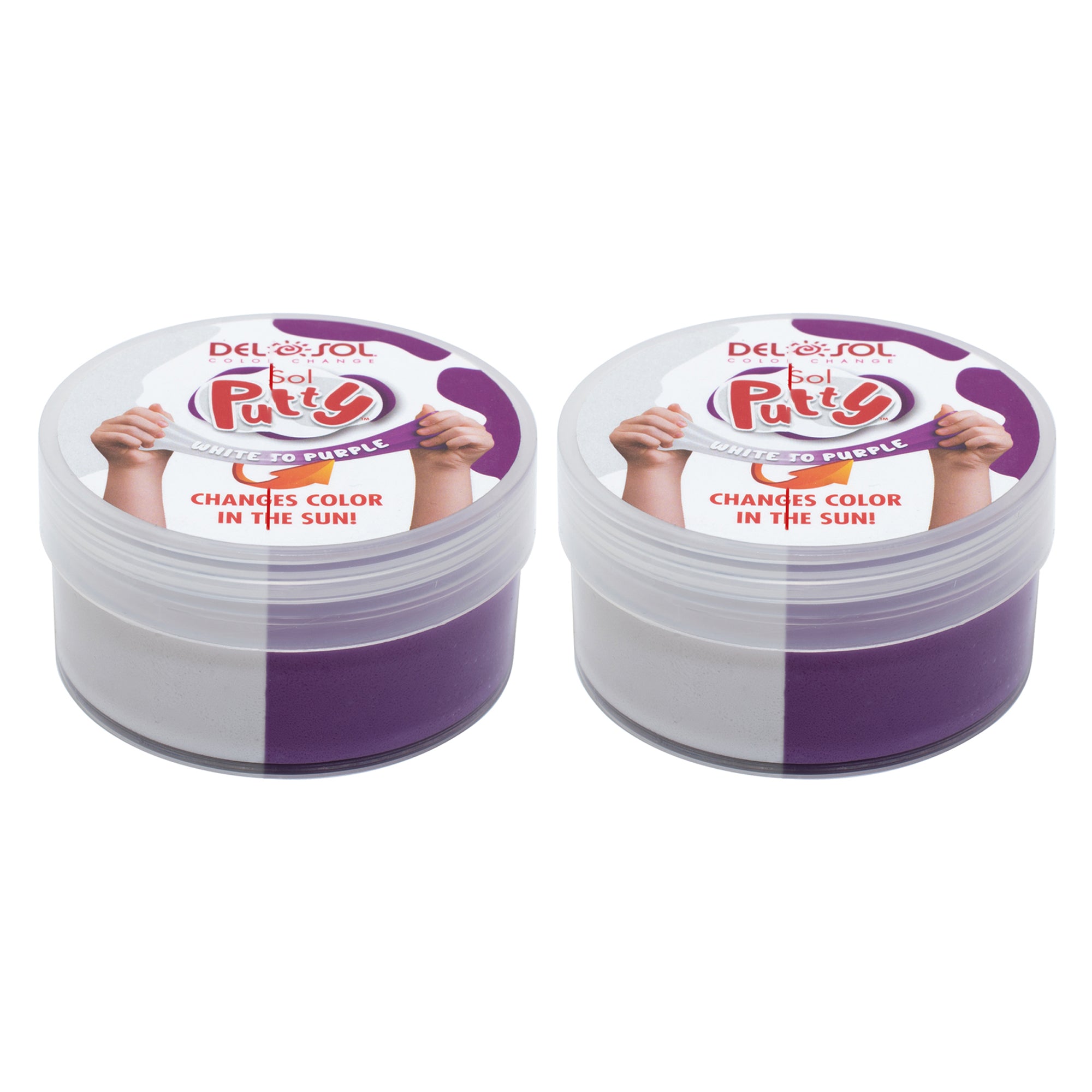 Color-Changing Sol Putty - White to Purple by DelSol for Unisex - 1 Pc
